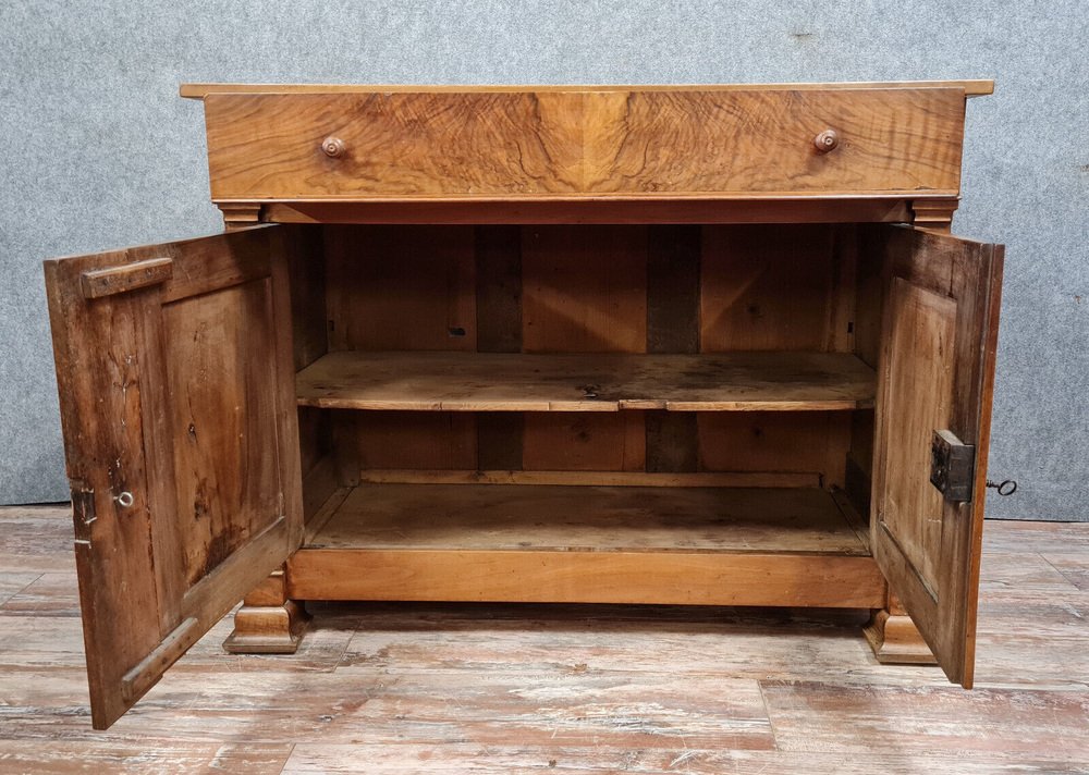Empire Buffet in Blonde Walnut, 1800s for sale at Pamono