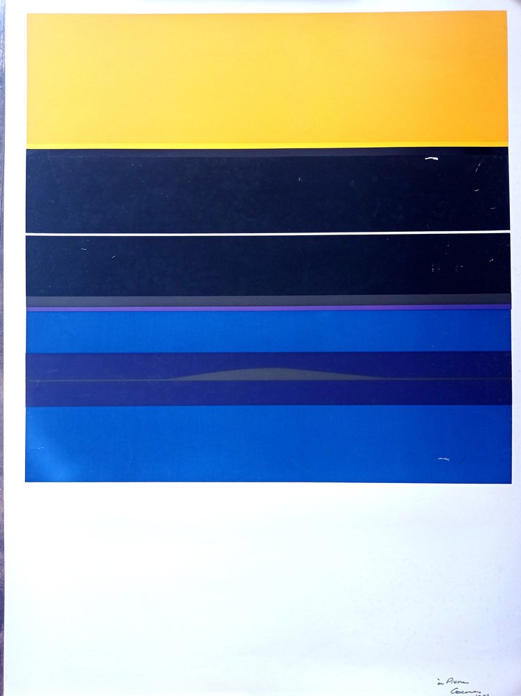 Carlos Caceres-Sobrea, Abstract Composition, 1973, Large Silkscreen for ...