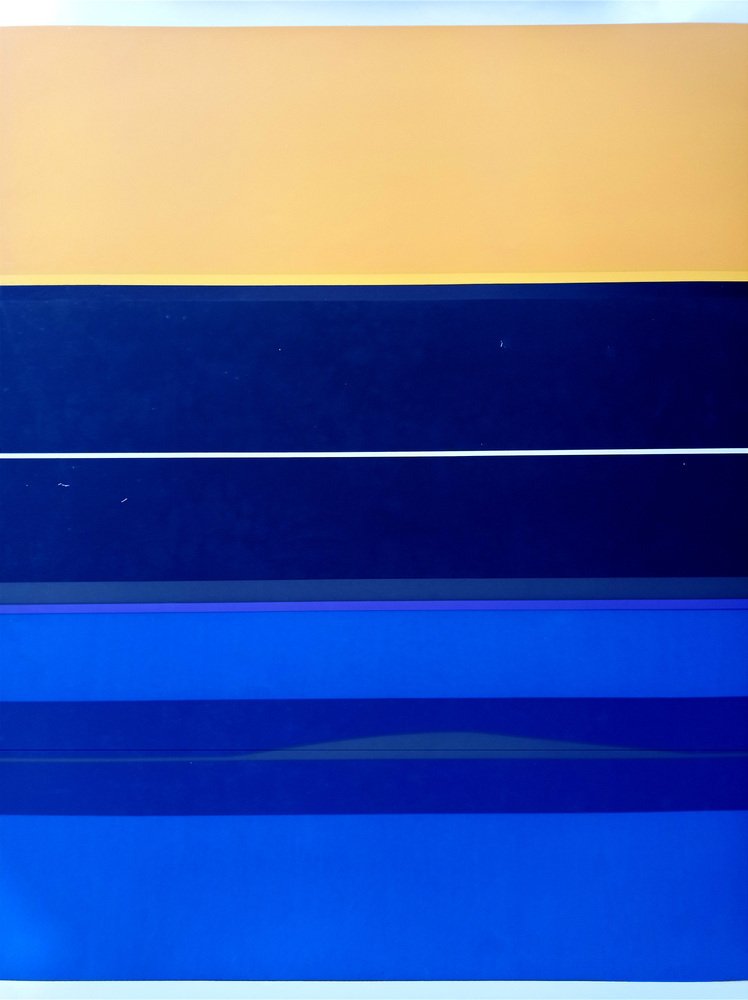 Carlos Caceres-Sobrea, Abstract Composition, 1973, Large Silkscreen for ...