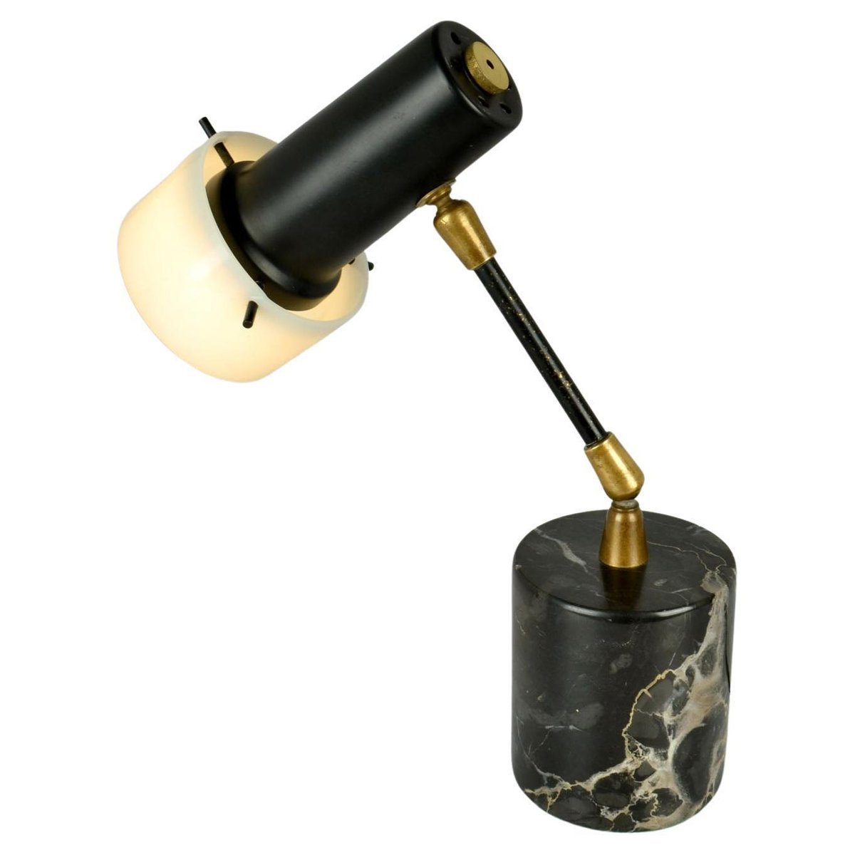 Gino Sarfatti 1950s Table Lamp for Arteluce on Black Marble Base for ...
