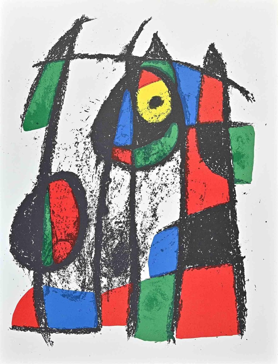 Joan Miró, Lithographe VII, 1974, Lithograph for sale at Pamono