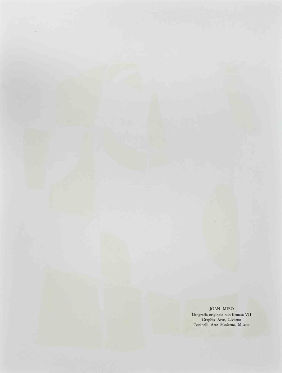 Joan Miró, Lithographe VII, 1974, Lithograph for sale at Pamono