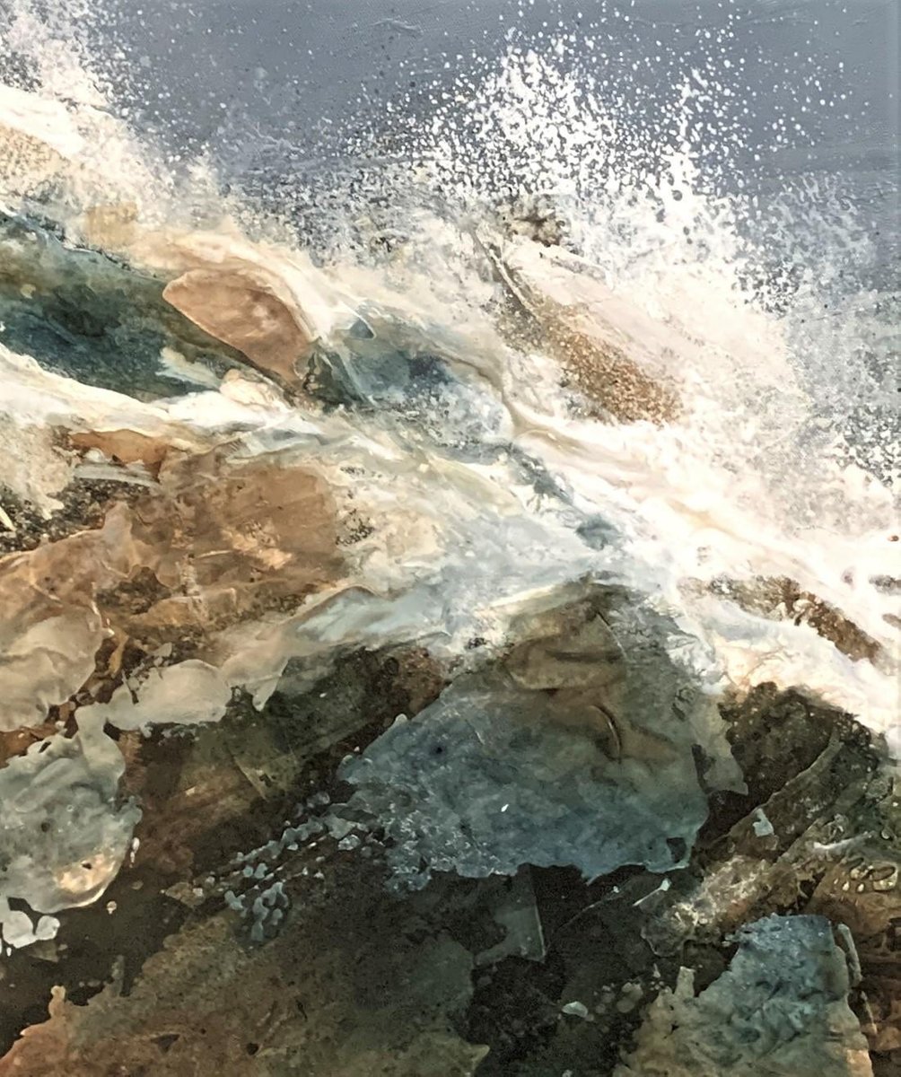 Sandra Wintle, Tidal Surge Seascape, 2022, Acryl & Tinte bei Pamono kaufen