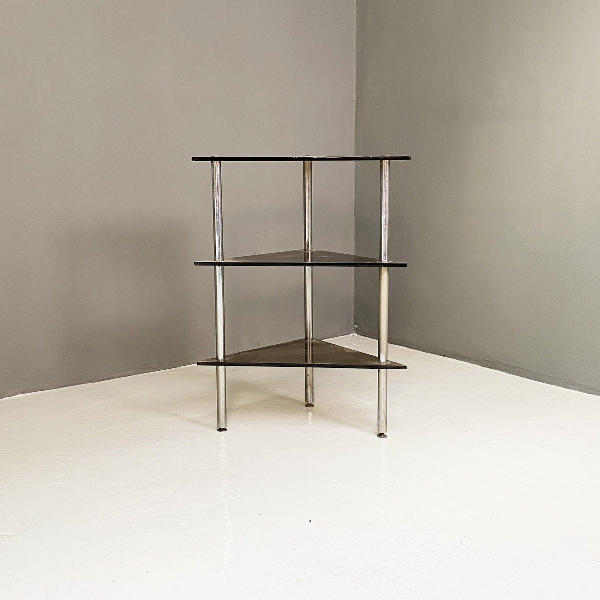 Mid-Century Modern Italian Triangular Mini Corner Bookcase, 1970s for ...