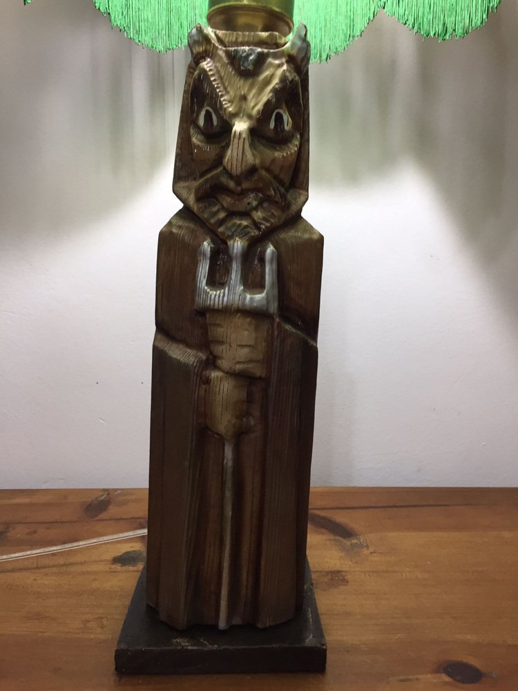 Sculpted Demon Desk Lamp, 1950 for sale at Pamono