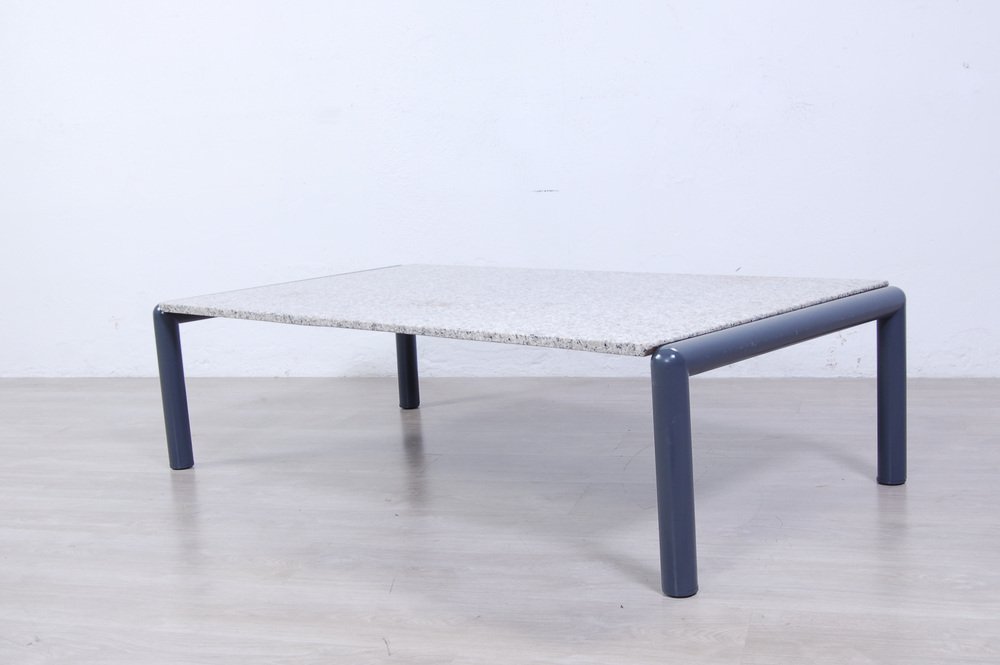 Table Basse avec Plateau Rectangulaire en Granite, 1980s en vente sur ...