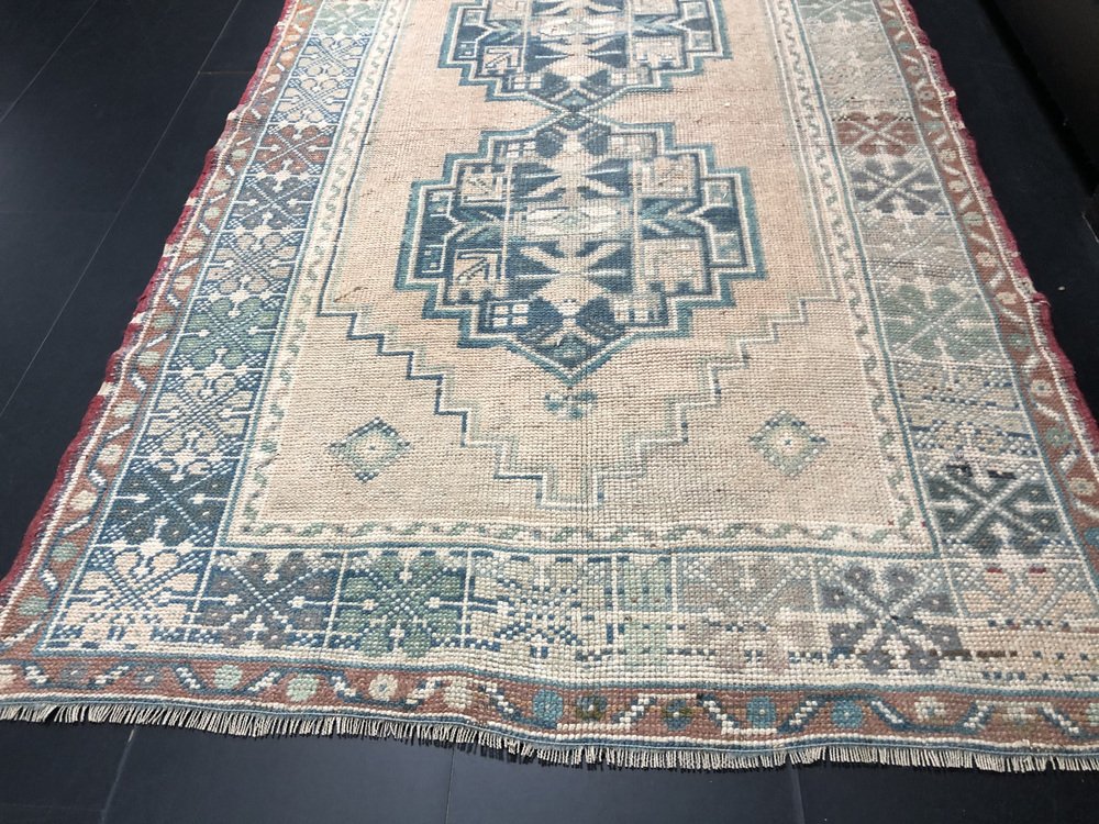 Turkish Handmade Oushak Area Rug for sale at Pamono