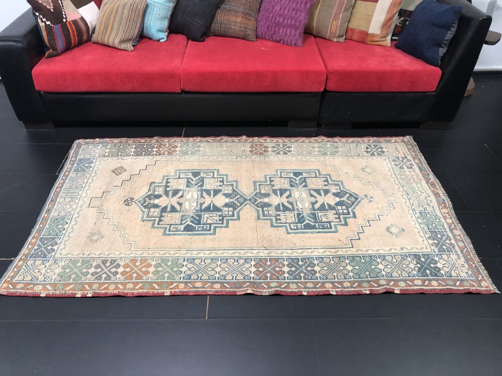 Turkish Handmade Oushak Area Rug for sale at Pamono
