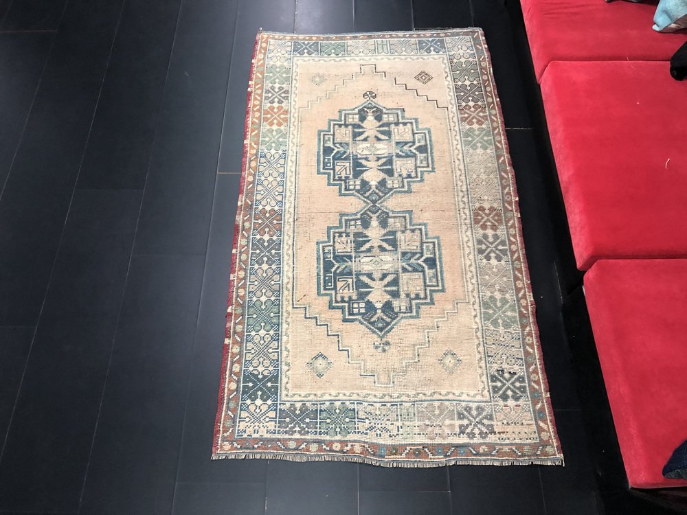 Turkish Handmade Oushak Area Rug for sale at Pamono
