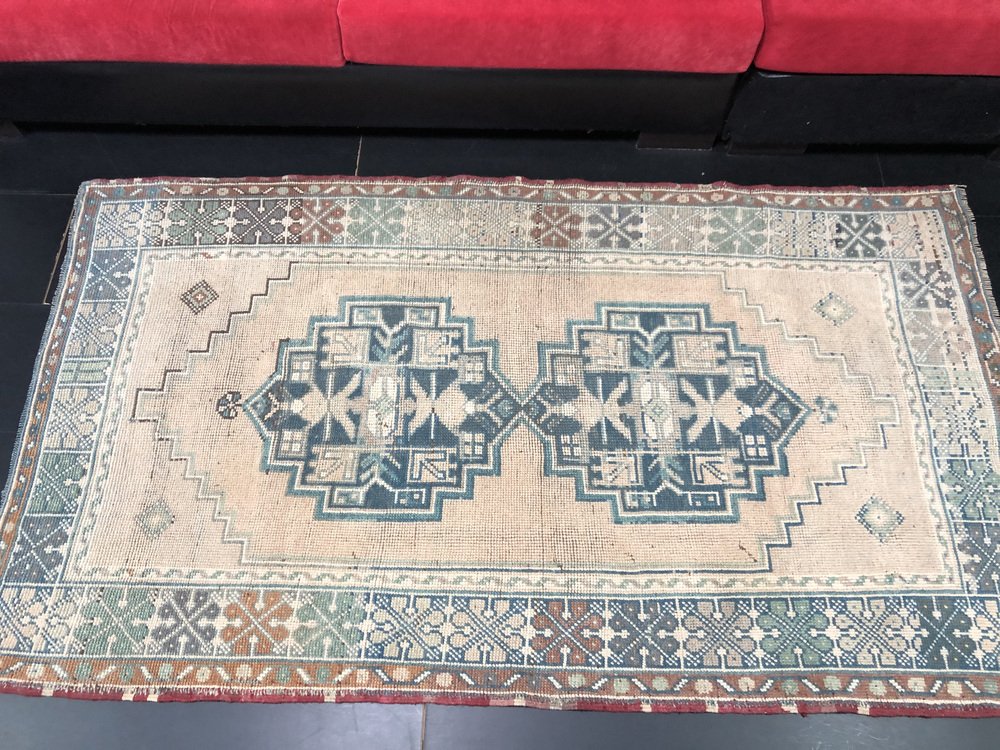 Turkish Handmade Oushak Area Rug for sale at Pamono