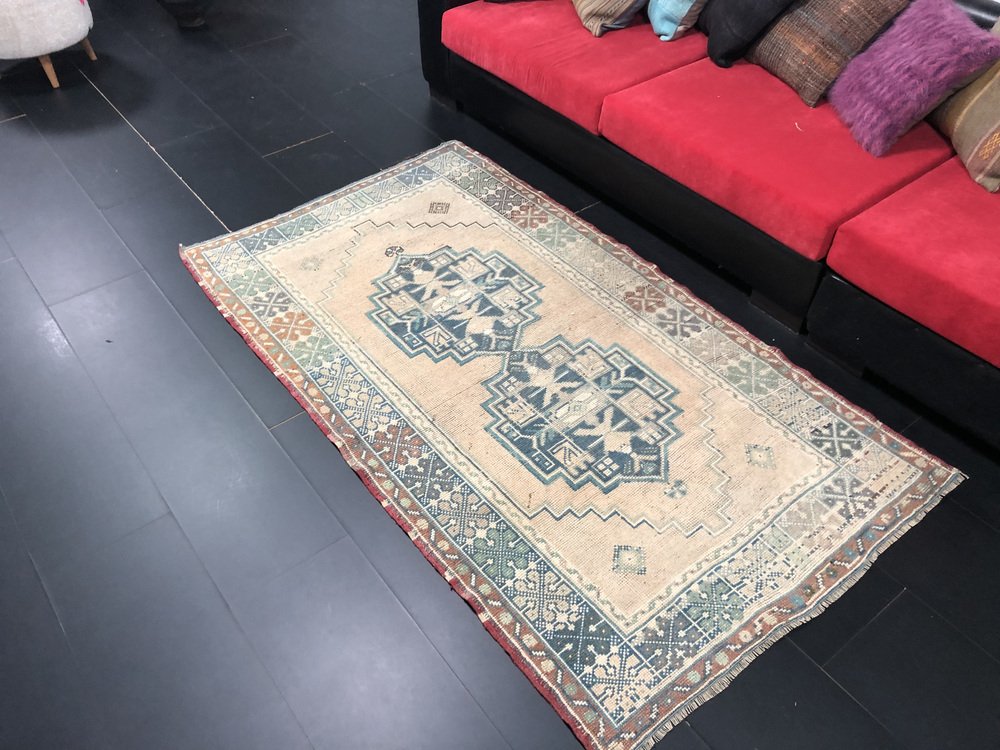 Turkish Handmade Oushak Area Rug for sale at Pamono