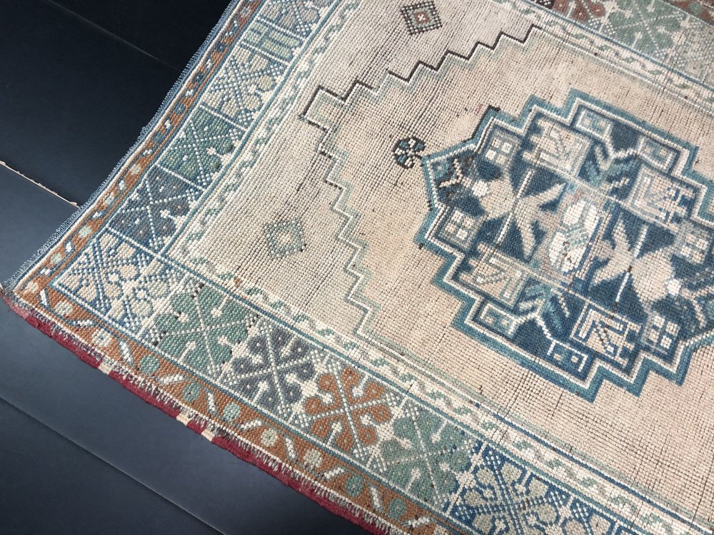 Turkish Handmade Oushak Area Rug for sale at Pamono