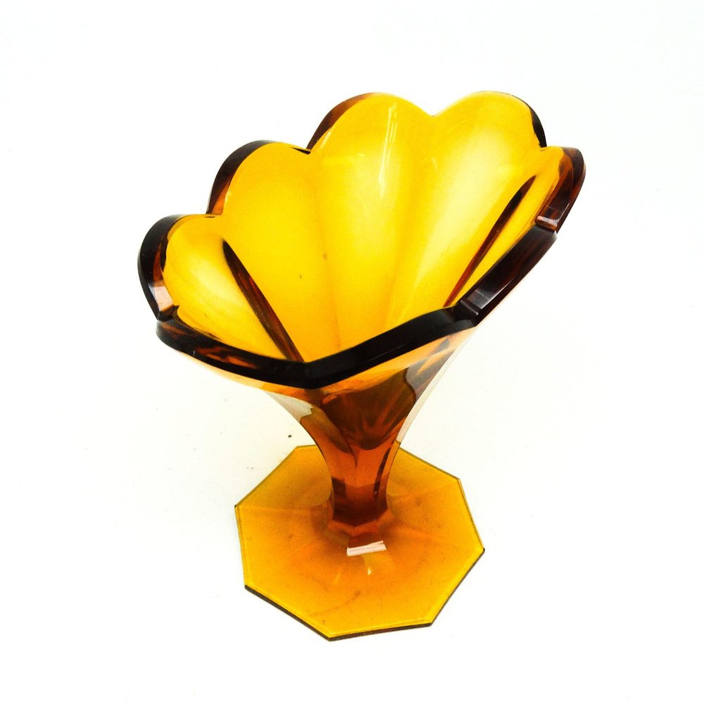 Art Deco Vase from Moser, Czechoslovakia, 1930s for sale at Pamono