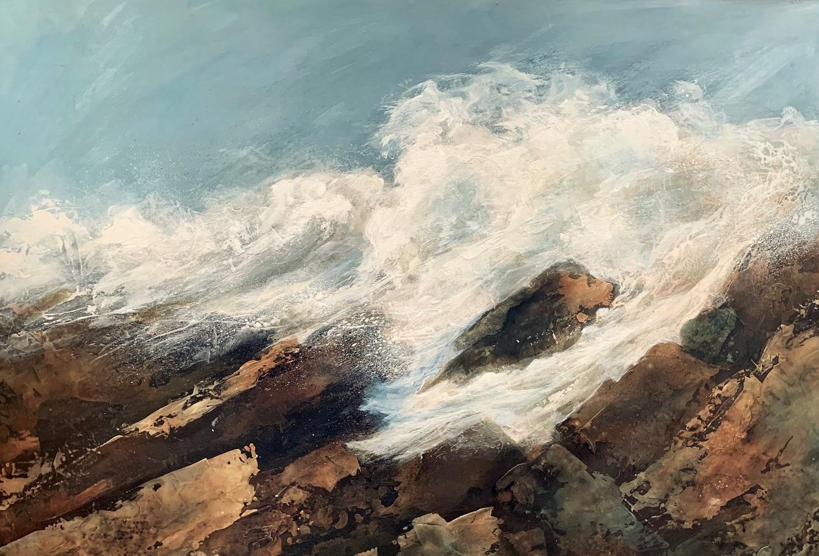 Sandra Wintle, Deluge, 2022, Acrylic Painting for sale at Pamono