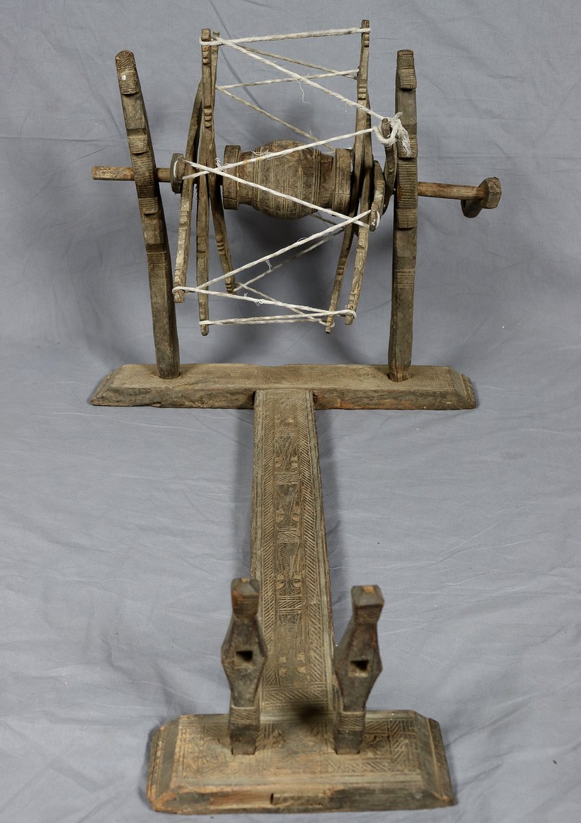Antique Traditional Basic Spinning Wheel, Nuristan Charkha, 1890s for ...