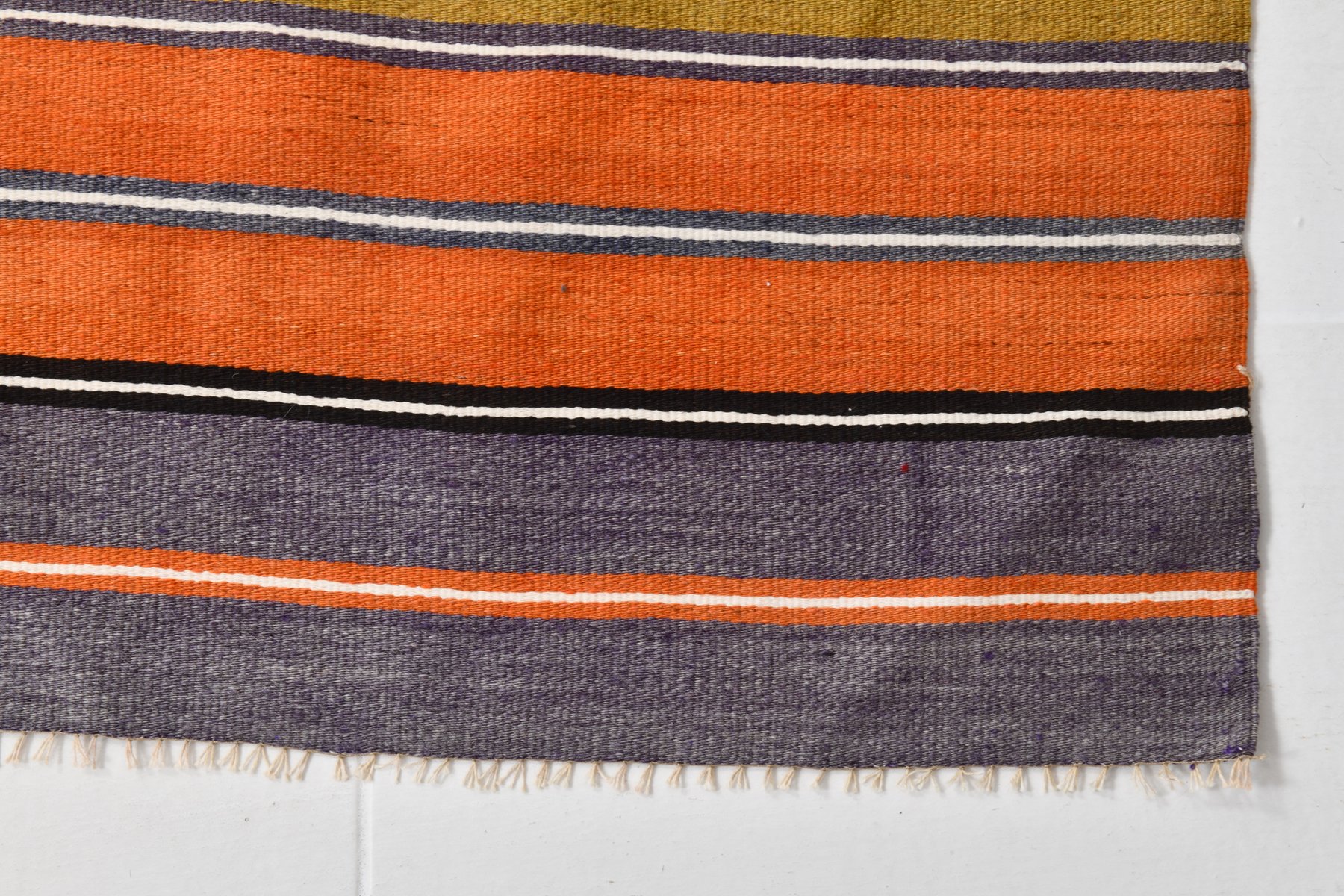 Kilim Red, Green and Orange Rug for sale at Pamono