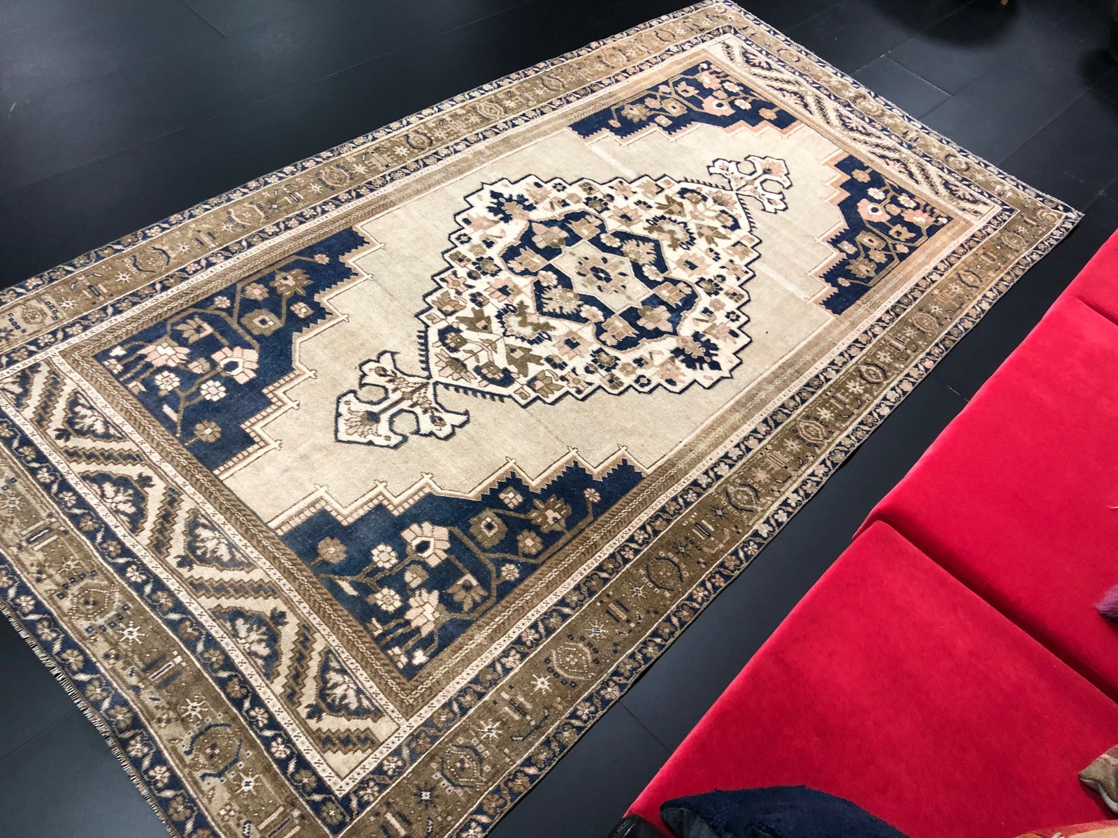 Traditional Turkish Rustic Floor Rug for sale at Pamono