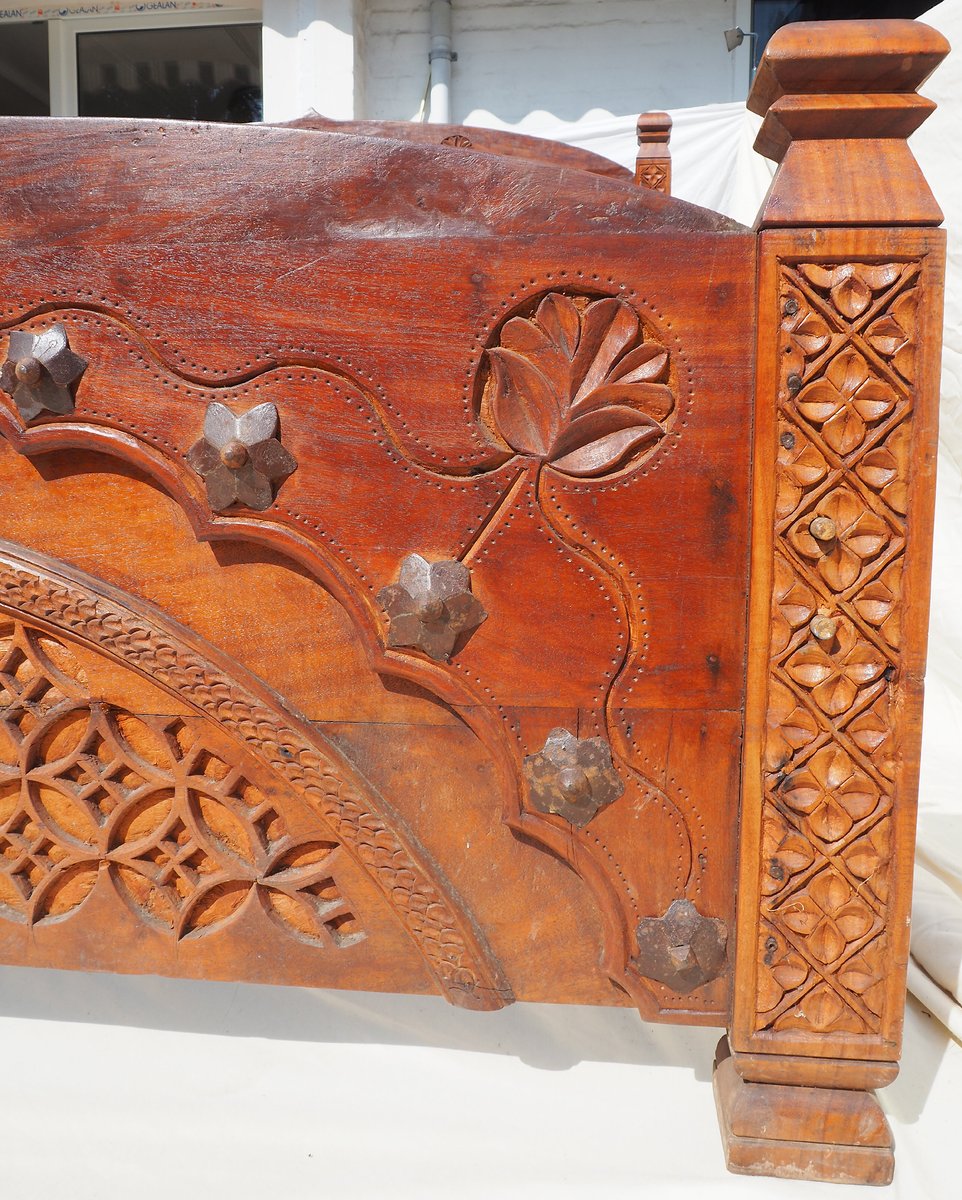 Vintage Double Bed, Swat-Tal, Pakistan, 1950s for sale at Pamono