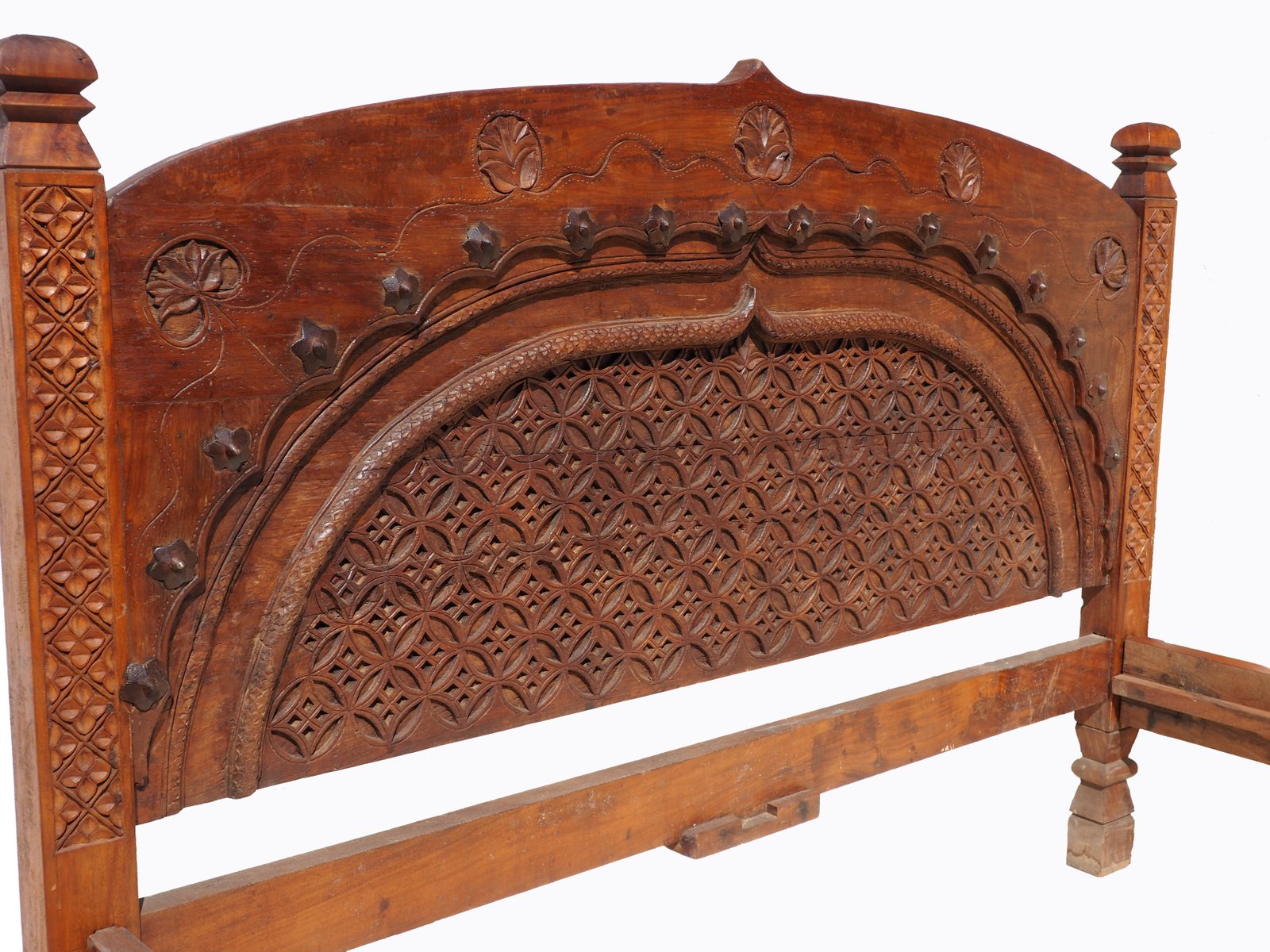 Vintage Double Bed, Swat-Tal, Pakistan, 1950s for sale at Pamono