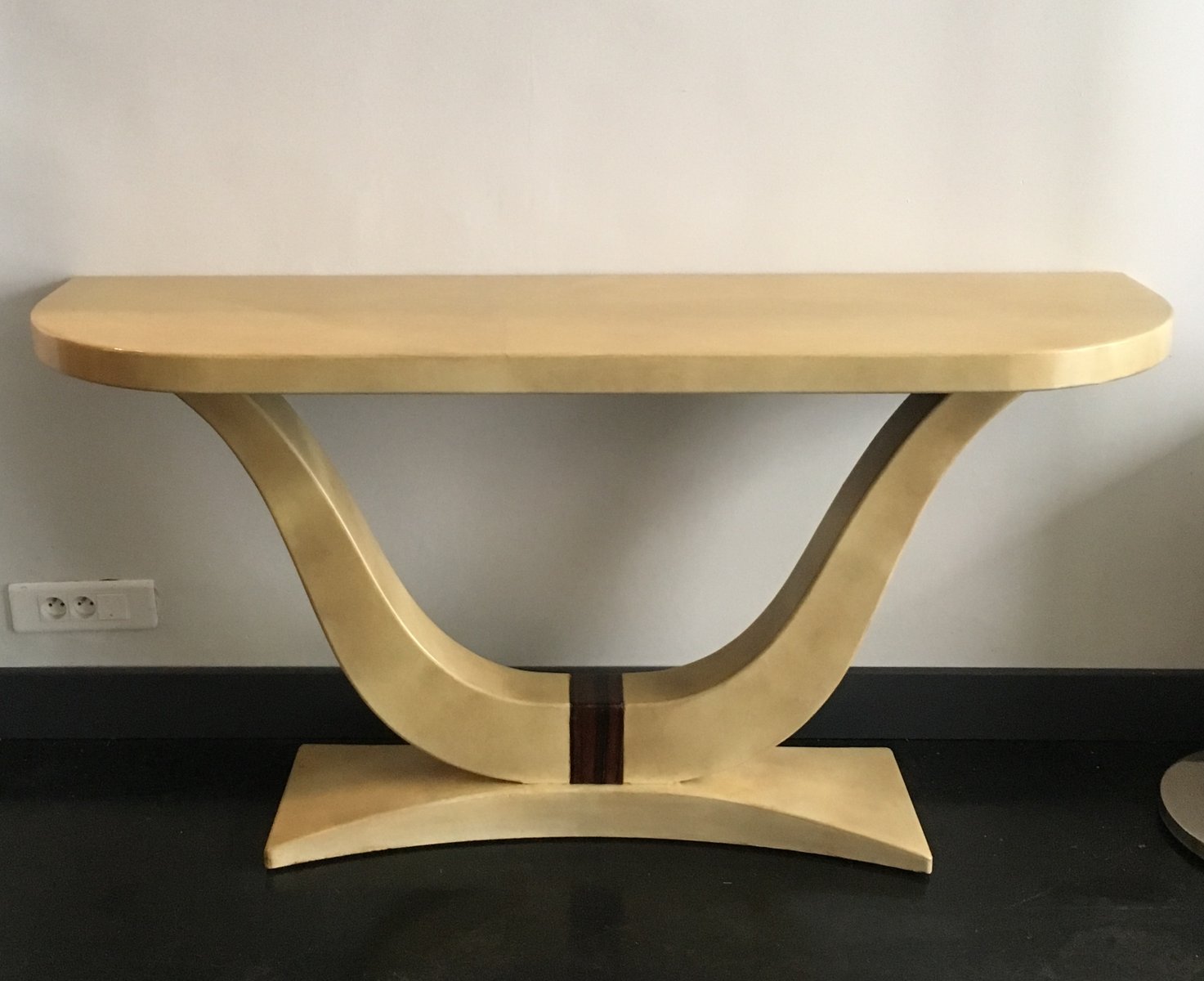 Console Tables in Parchment by Karl Springer, 1970s, Set of 2 for sale ...