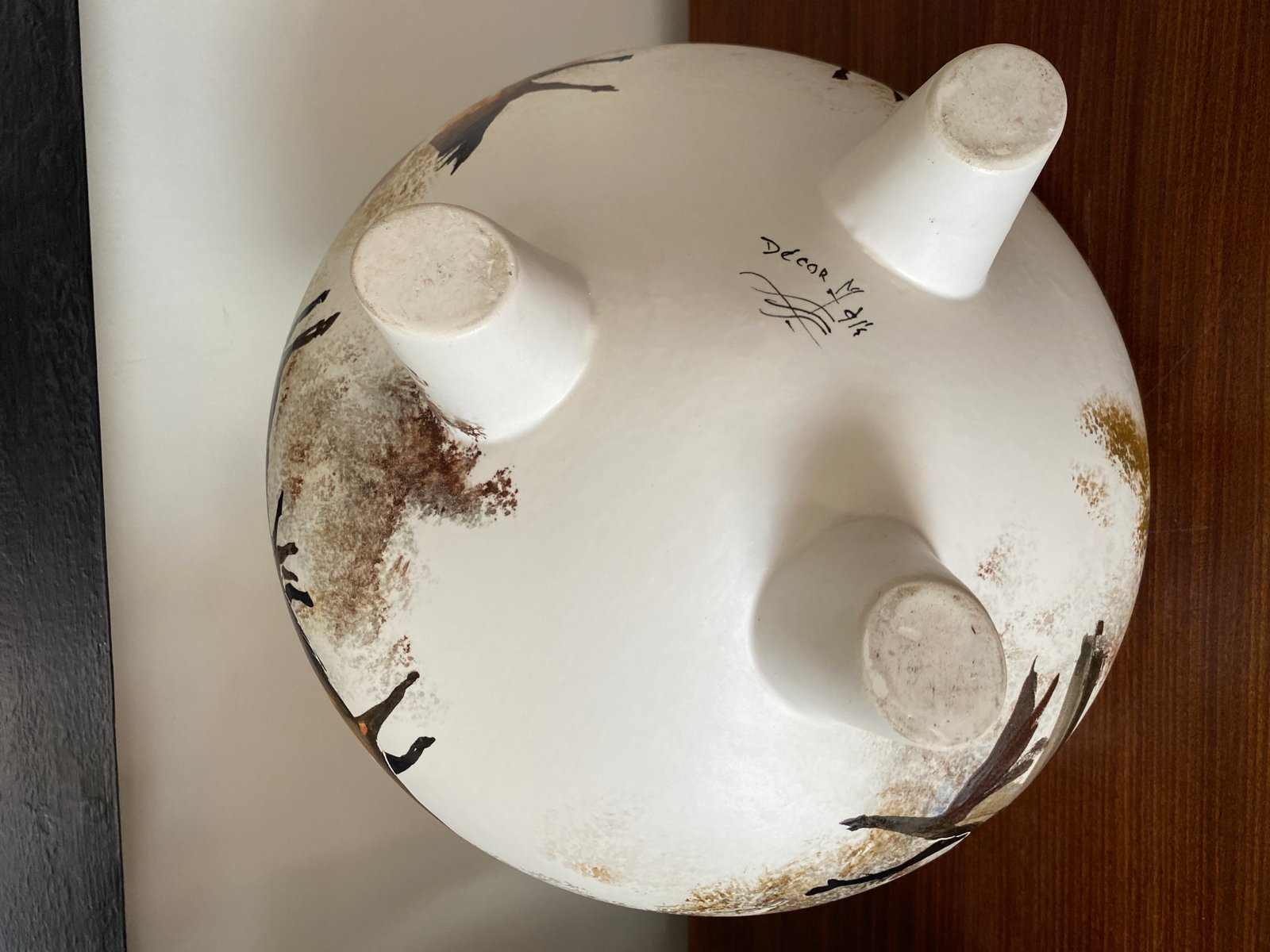 Ceramic Model with Rock Painting, Vallauris, 1960s for sale at Pamono