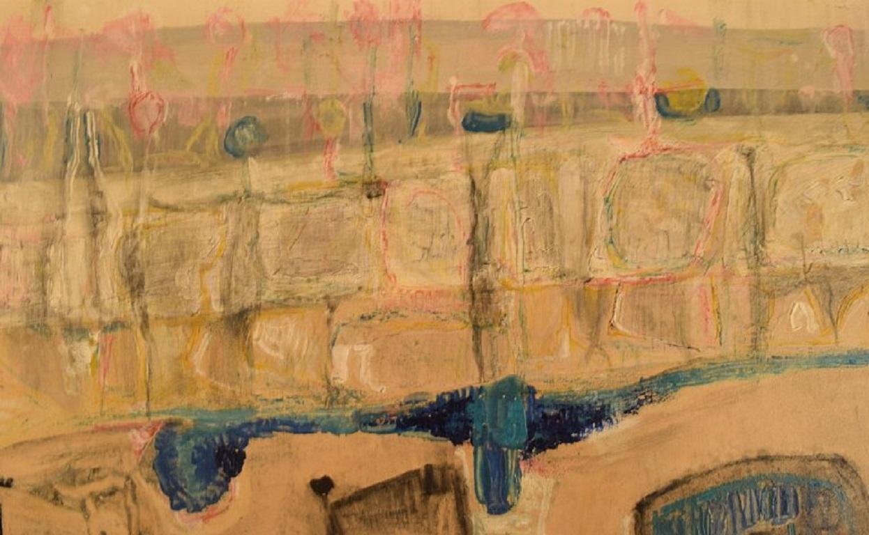 Lauri Nila, Mutation, 20th Century, Oil on Board, Framed for sale at Pamono