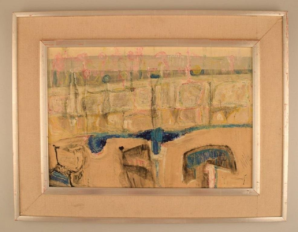 Lauri Nila, Mutation, 20th Century, Oil on Board, Framed for sale at Pamono