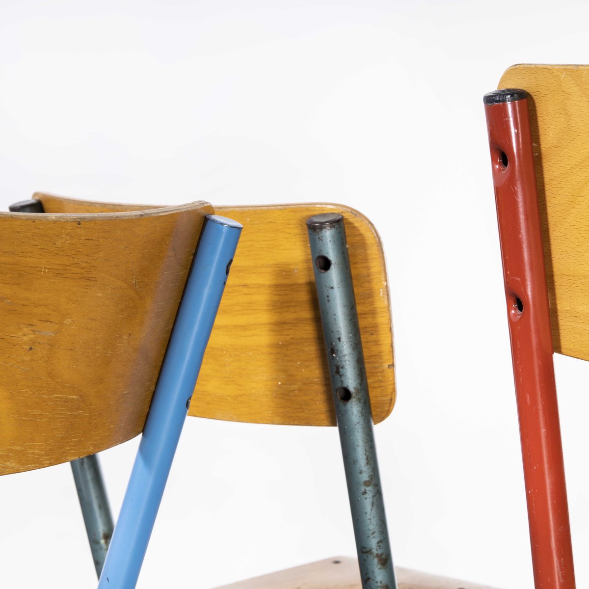 High Laboratory Stacking Chairs from Mullca, 1950s, Set of 3 for sale ...