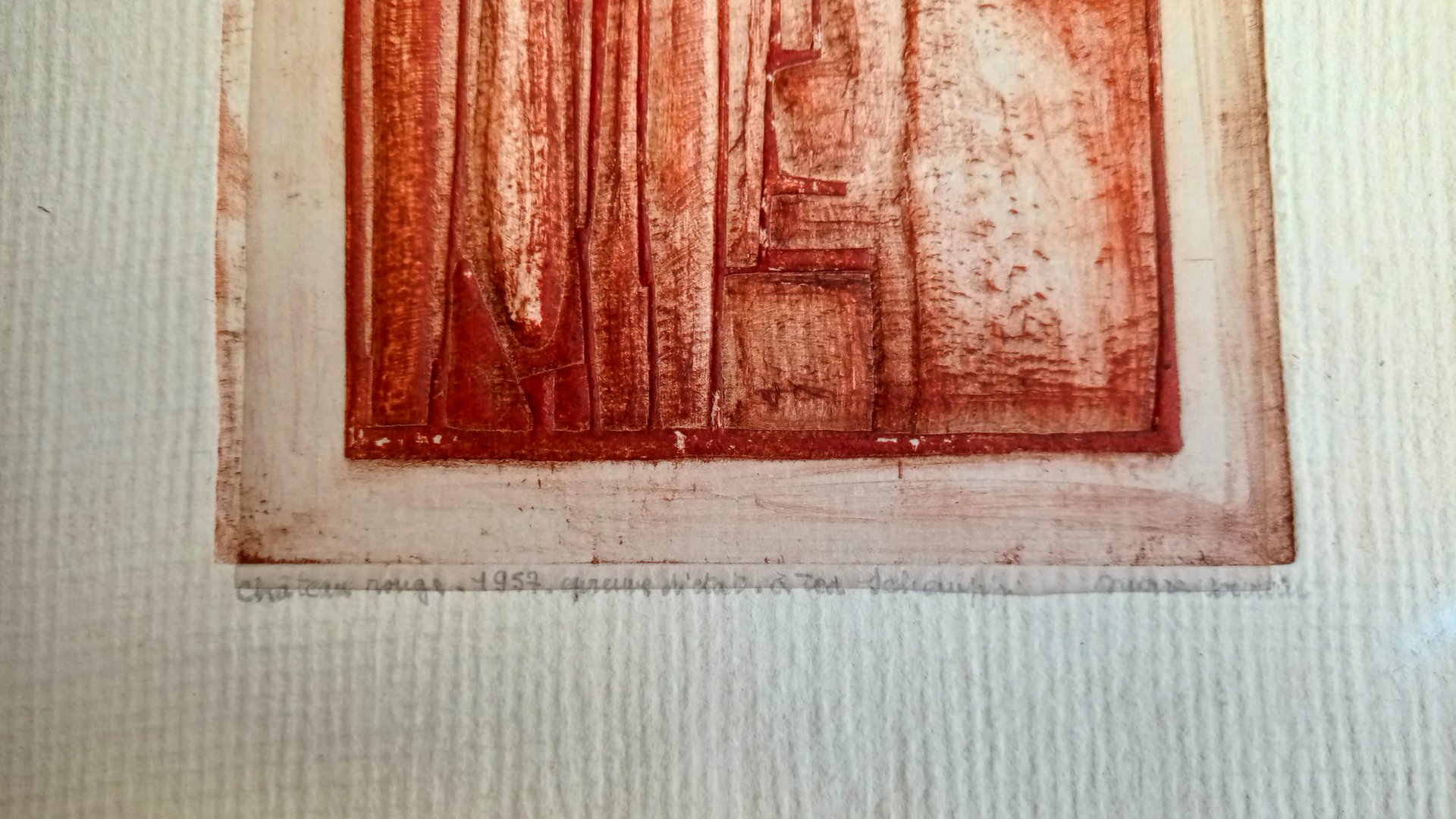 Pierre Courtin, Abstract Composition, 1950s, Relief Etching for sale at ...