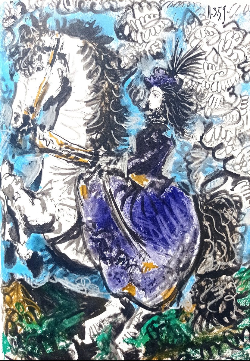 Pablo Picasso, Première édition de Toros y Toreros : Jacqueline en robe ...