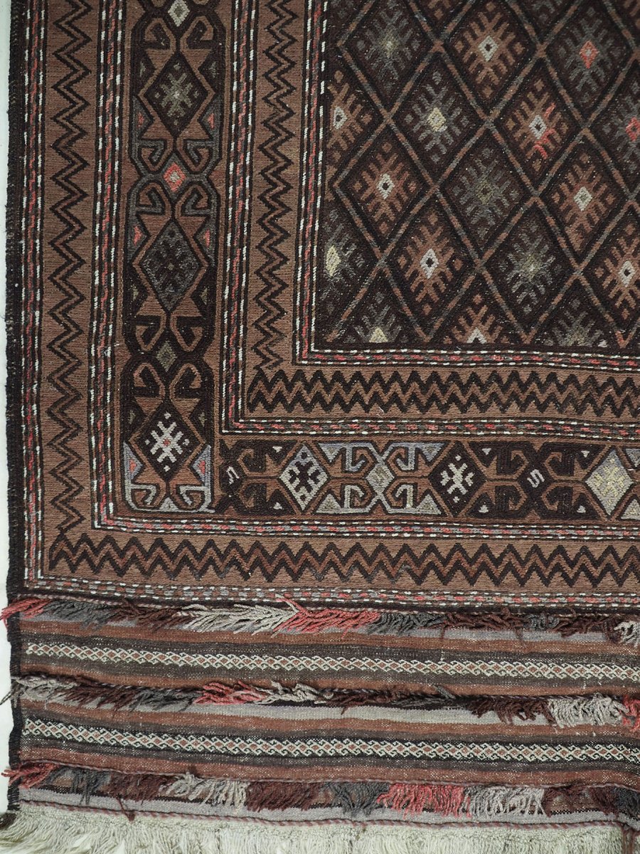 Vintage Tribal Nomadic Belotsch Sumakh Kilim Rug, Afghanistan, 1940s ...
