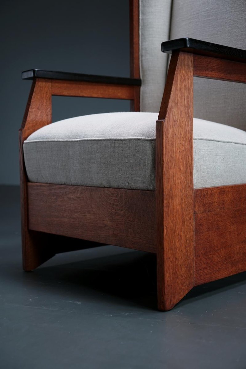 Haagse School Stühle mit hoher Rückenlehne, 1920er, 2er Set bei Pamono ...