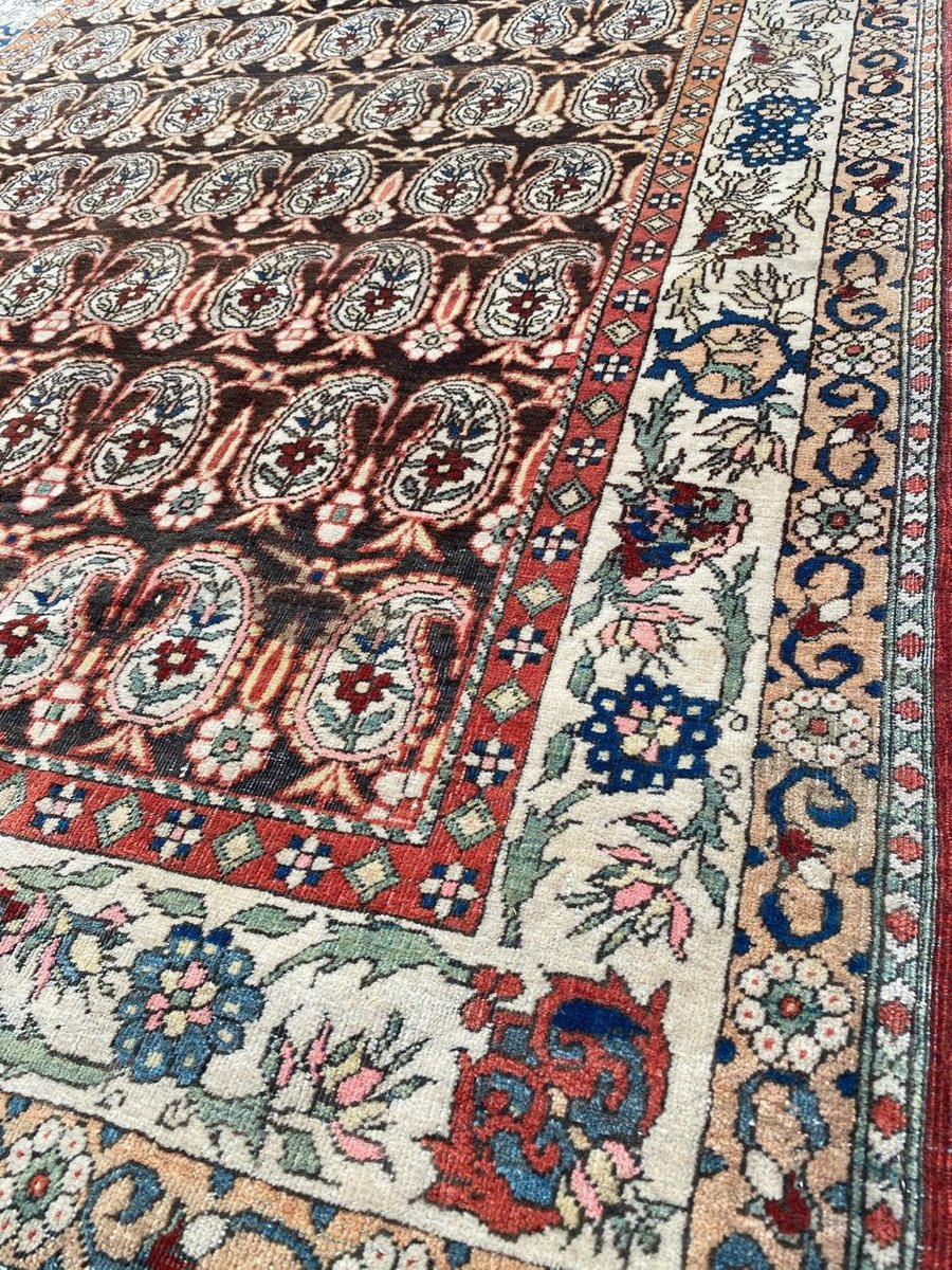 Antique Yazd Rug, 1890s for sale at Pamono