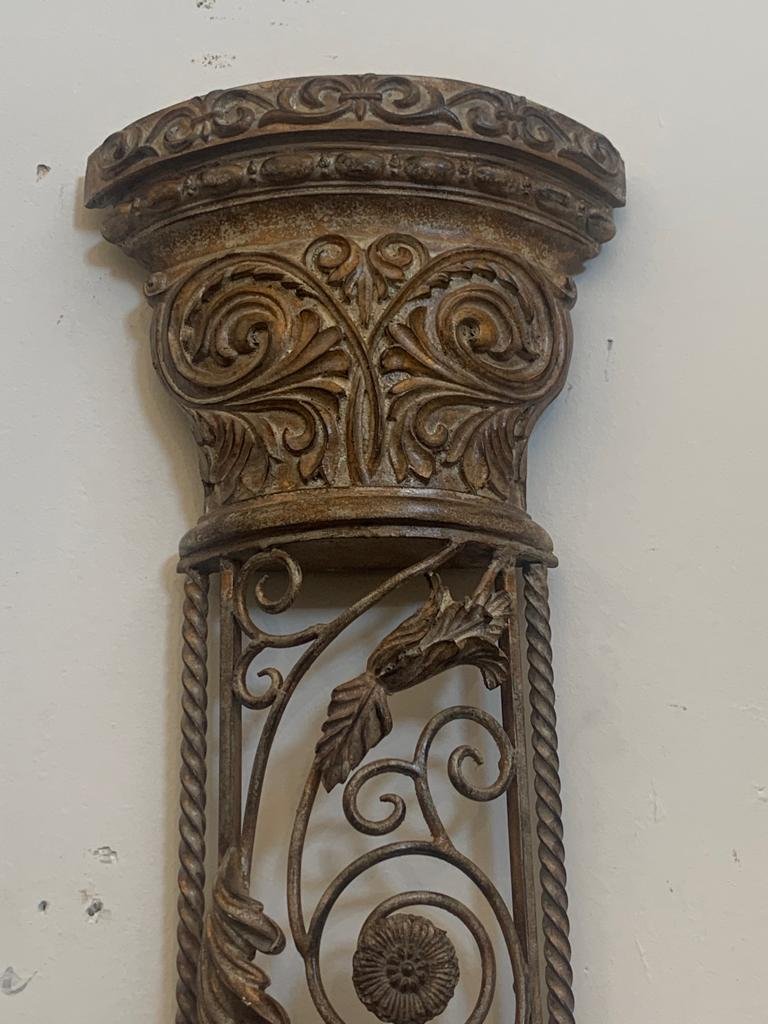 Wrought Iron Half Columns, 1970s, Set of 2 for sale at Pamono