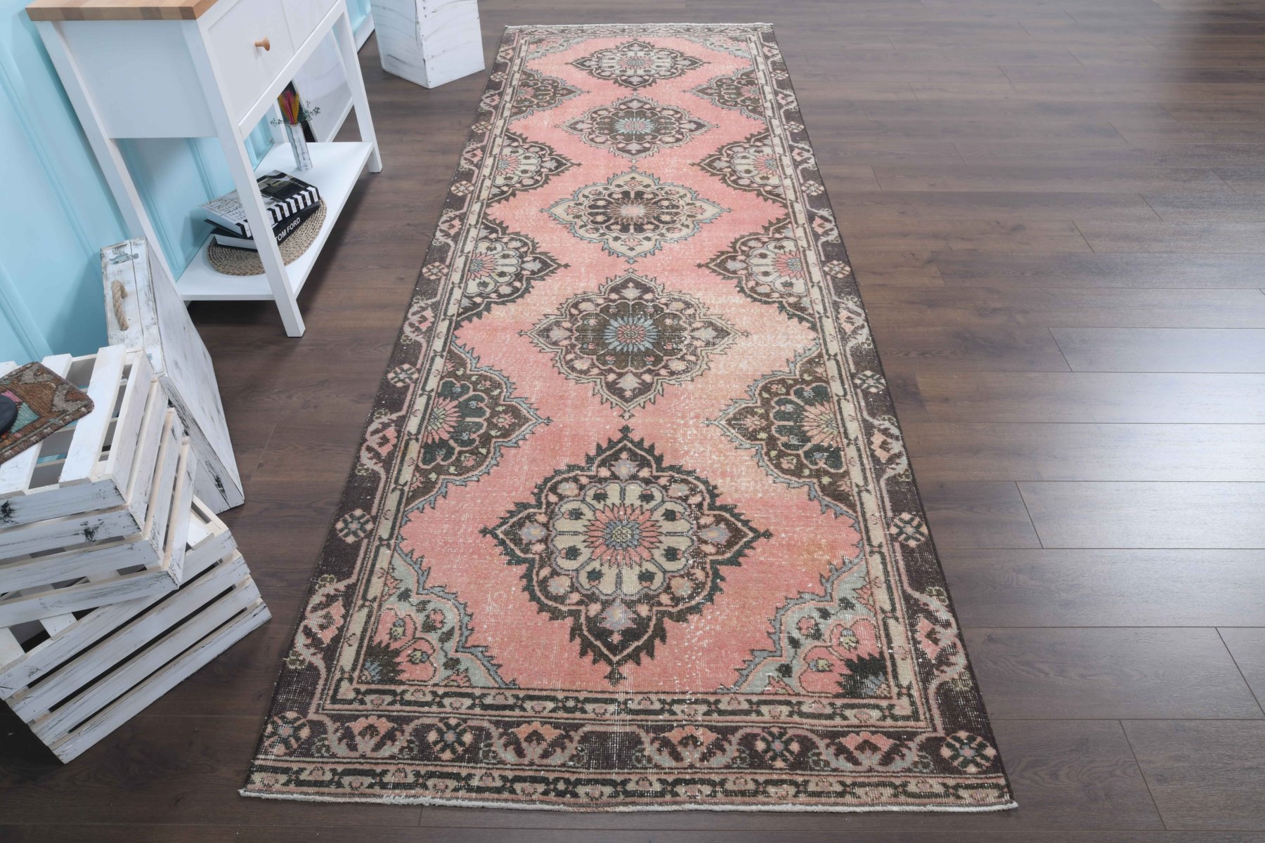 Turkish Farmhouse Runner Rug for sale at Pamono