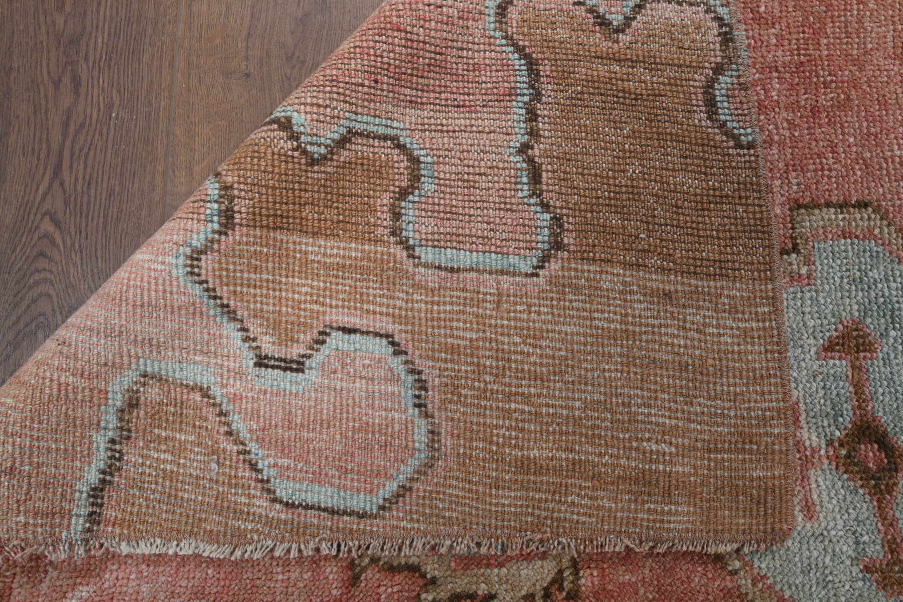 Turkish Pink Farmhouse Rug for sale at Pamono