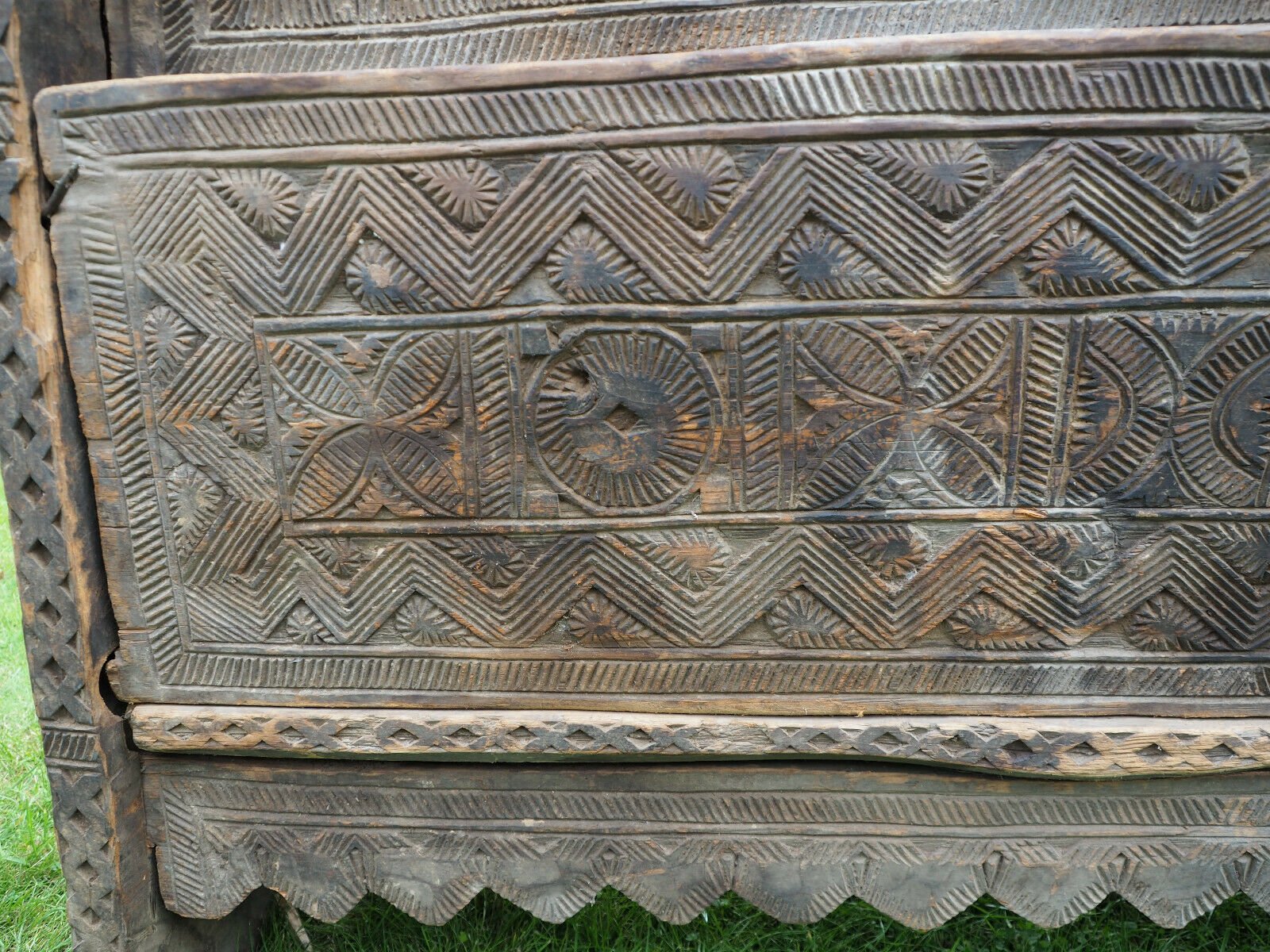 Antique Orient Cedar Wood Treasure Dowry Chest from Nuristan ...