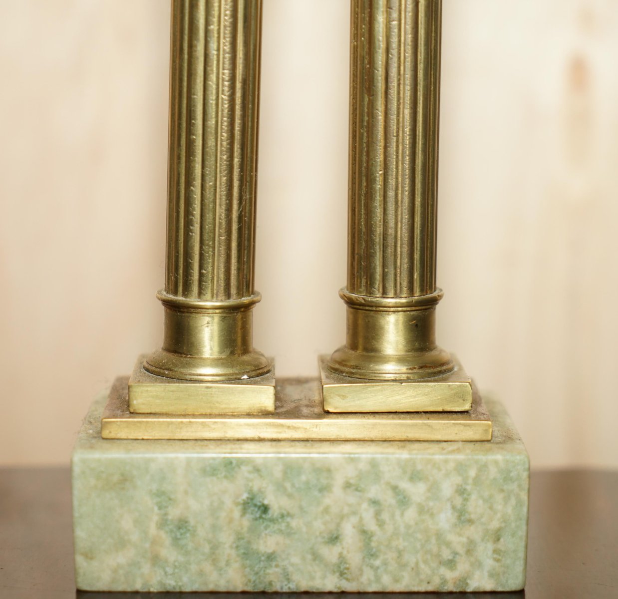 Antique Victorian Marble & Brass Roman Grand Tour Statue Columns ...
