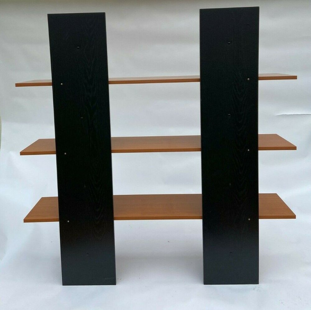 Black Melamine Shelf, 1980s for sale at Pamono