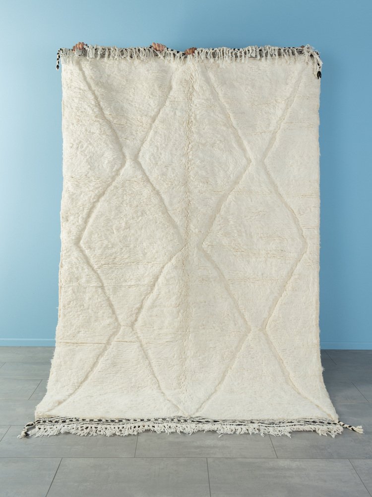 Tiny Light Beni Berber Rug, 2010s for sale at Pamono