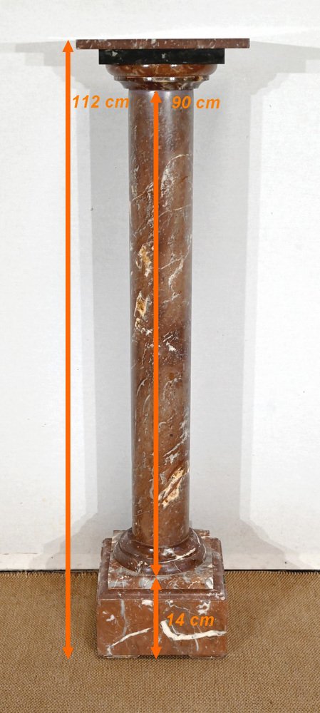 Antique Marble Column, Late 19th Century for sale at Pamono