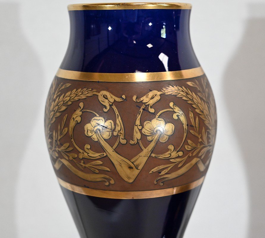 Vases Antiques en Faïence par Jaget & Pinon, Set de 2 en vente sur Pamono