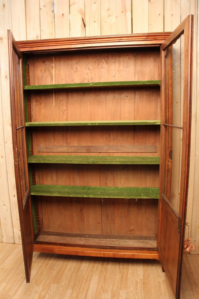 Antique Bookcase in Cherry Wood, 1800s for sale at Pamono