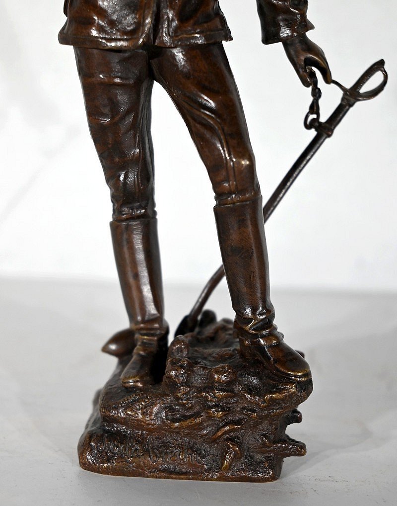 Charles Anfrie, On the Breach, Late 1800s, Bronze for sale at Pamono