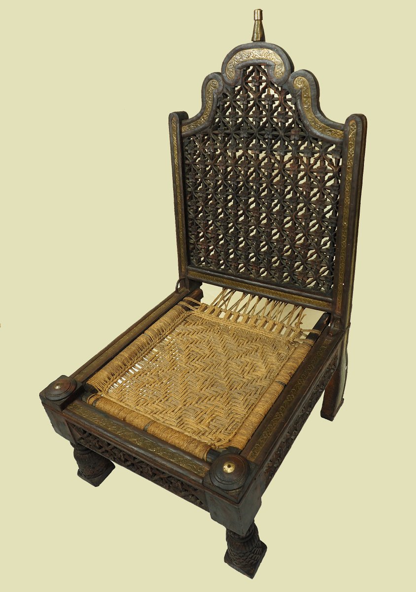 Vintage Indian Traditional Rajistan Tribal Hand-Carved Teak Pida Low ...