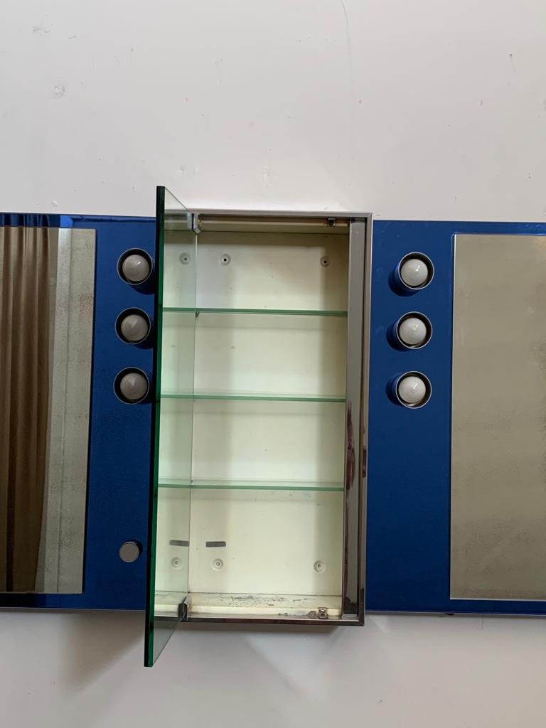 Specchio modulare e mobiletto di Veca, anni '70, set di 3 in vendita su ...
