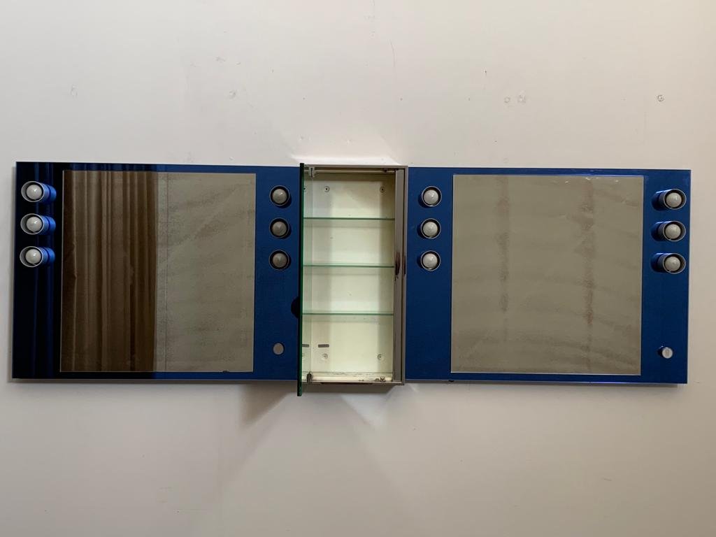Specchio modulare e mobiletto di Veca, anni '70, set di 3 in vendita su ...