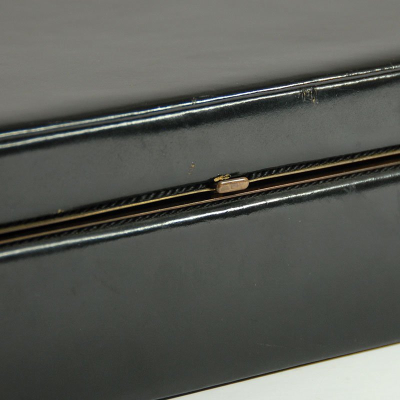Vintage Leather Box, Belgium, 1950s. for sale at Pamono