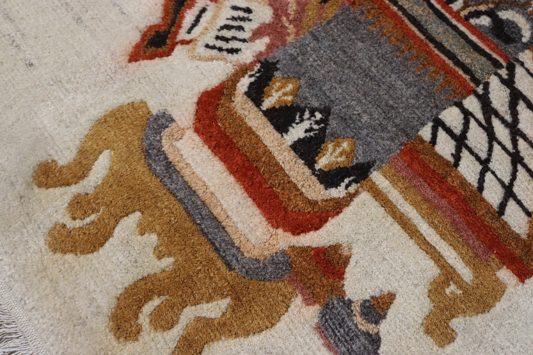 Tibetan Oriental Hand Knotted Khaden Sleeping Rug, 1950s for sale at Pamono