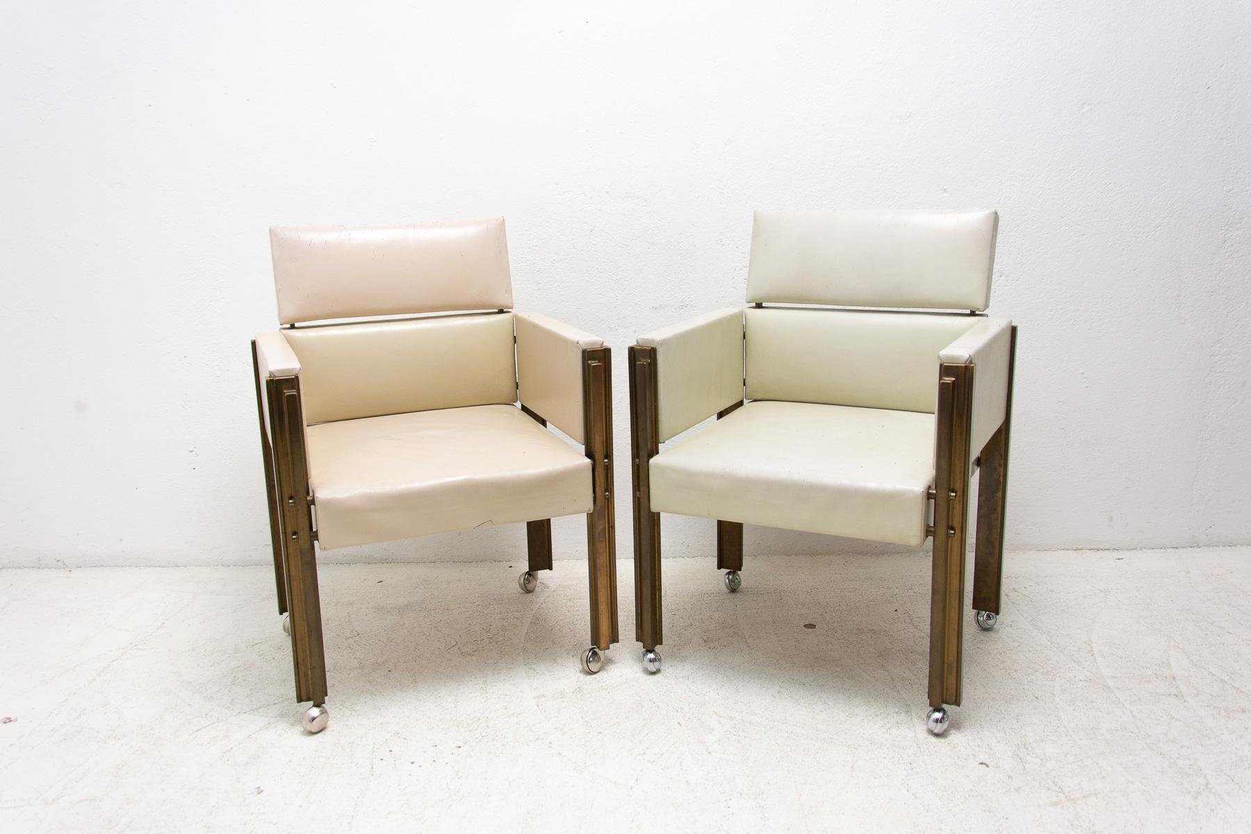 Armchairs by Ladislav Vrátník for Prague Castle, 1970s, Set of 2, Set ...